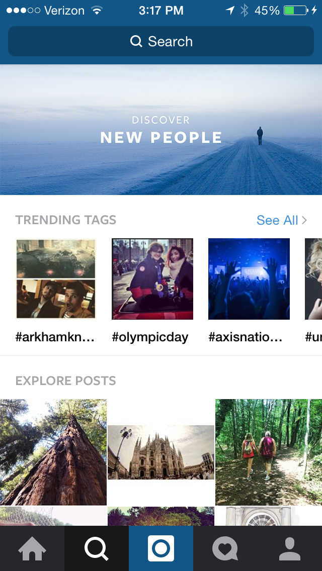 Instagram Update: Search and Explore